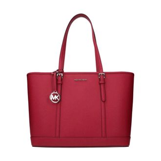 Michael Kors Femme, Sacs, Rouge, Taille: ONE Size &Eacute;l&eacute;gant sac &agrave; bandouli&egrave;re en cuir avec cha&icirc;ne dor&eacute;e