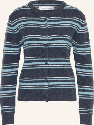 Sams&oslash;e & Sams&oslash;e Sams&oslash;e Sams&oslash;e Strickjacke Nor Mit Alpaka blau
