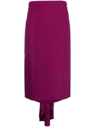 Moschino jupe asym&eacute;trique &agrave; taille haute - Rose
