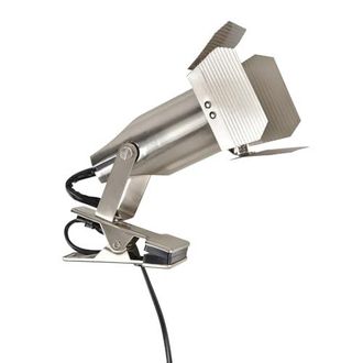 Corep Spot &agrave; pince m&eacute;tal silver HOLLYWOOD H22cm