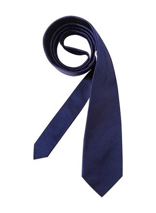 Ascot Herren Krawatte blau Seide gemustert