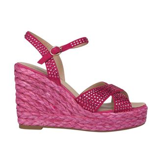 Alma En Pena Alma EN Pena, Femme, Chaussures, Rose, Taille: 37 EU Compensée tressée avec perles