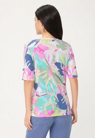 Olsen T-Shirt Shirt mit Allover-Dessin