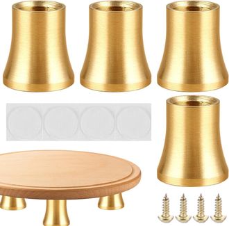 Generic Möbelfüße | Rutschfeste Ersatzfüße für Bett, Nachttisch, Kommode, Schrank, Stuhl, Sofa, Schrank