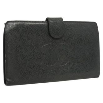 Chanel Pre-owned Cuir petite-maroquinerie - Femme - Pre-owned - Noir - Taille: ONE Size