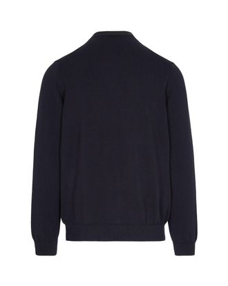 Lacoste Mens Crew Neck Jumper Black Cotton Polyamide Jumpers Sweater