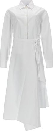 Msgm M. S.G. M. Maxikleid - Wei&szlig;