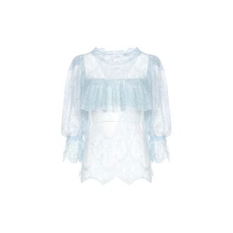 SoAllure Blouse - Femme - Blouses et Chemises - Bleu - Taille: 40 FR