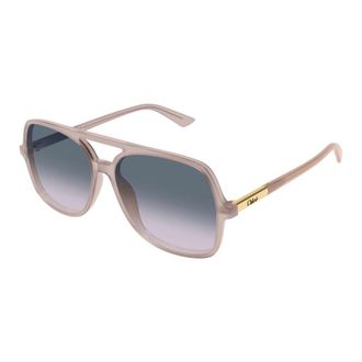 Chlo&eacute; Pilotenbrille - - Accessories - Damen - Rosa - 57 MM