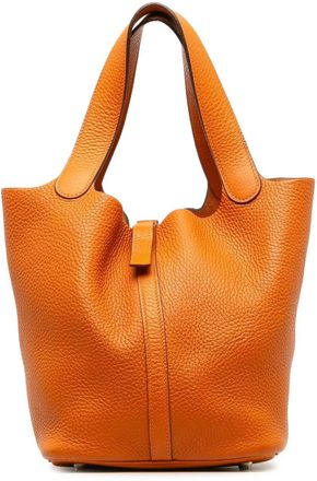 Herm&egrave;s Crossbody Bags - Clemence Picotin Lock 22 - Gr. unisize - in Orange - f&uuml;r Damen