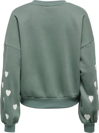 Only Sweatshirt ONLMACY L/S O-NECK BOX CC SWT Baumwollmischung, regular fit