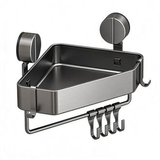 Generic Duschregal, wasserdicht, ohne Bohren, mit Drainage, Saugnapf, Badezimmer-Aufbewahrungsregal f&uuml;r Zuhause, Wohnzimmer, K&uuml;che, Wohnung, Wohnheim, Wand, S