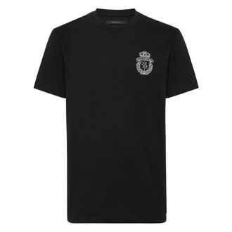 Billionaire Boys Club Homme, Tops, Noir, Taille: 2XL T-Shirt Col Rond Crest