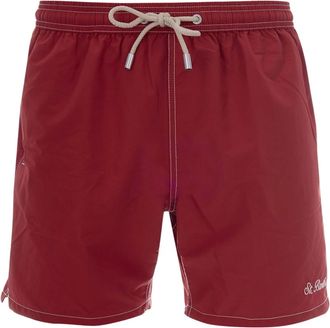 MC2 Saint Barth Homme, Maillots de bain, Rouge, Taille: XL Patmos - Short de bain avec poche arri&egrave;re &agrave; rabat