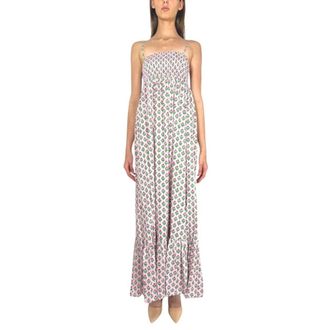 Saint Barth Abito Lungo Ampio - - Dresses - Damen - Mehrfarbig - L