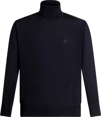 Etro Rundhalspullover - Dunkelblau