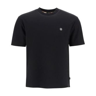 HUGO BOSS Homme, Tops, Noir, Taille: S T-Shirt en coton merceris&eacute;