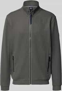 Lerros Sweatjacke mit Strukturmuster und Rei&szlig;verschlusstaschen