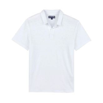 Vilebrequin Herren Leinen Jersey Poloshirt - - Tops - Herren - Wei&szlig; - S
