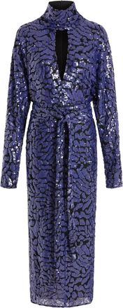 16Arlington robe mi-longue Epole à sequins - Violet