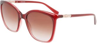Longchamp Femme, Accessoires, Rouge, Taille: ONE Size Lo710S Injected Lunettes de soleil
