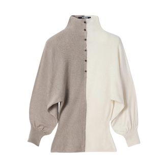 Jacquemus Zweifarbiges Oberteil - - Knitwear - Damen - Beige - S