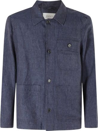 Seventy Homme, Vestes, Bleu, Taille: XL Giacca