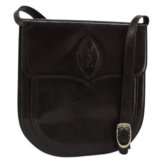 Saint Laurent Sac bandouli&egrave;re en cuir pr&eacute;-poss&eacute;d&eacute; - Femme - Pre-owned - Brun - Taille: ONE Size