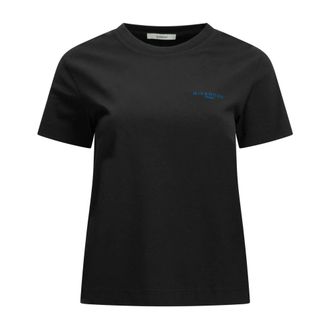 Givenchy Slim T-Shirt mit besticktem Logo - - Tops - Damen - Schwarzk - L