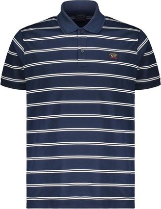 Paul & Shark Homme, Tops, Bleu, Taille: M Polo en coton perl&eacute; &agrave; rayures