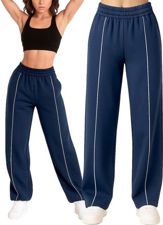 Smilodox Jogginghose Damen Siara, Bequeme & stylische Freizeithose mit elastischem Bund und Seitentaschen, Trainingshose mit verstellbarem Beinabschluss im Ove