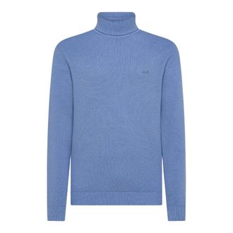 Sun 68 Turtle Sweater Rice Knitway L/S - - Knitwear - Herren - Blau - XL