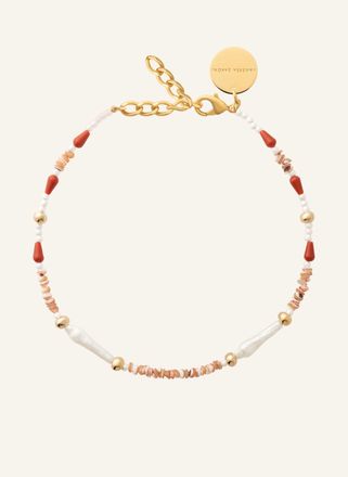 Vanessa Baroni Vanessa Baroni Halsketten Shore Necklace Red By Glambou gold