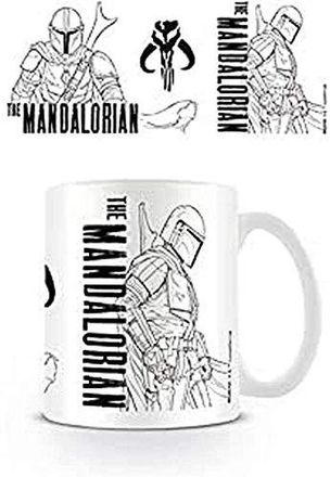 Star Wars The Mandalorian (Line Art) Mug, 1 St&uuml;ck (1er Pack)