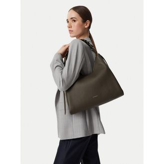 Coccinelle Handtasche Coccinelle M50 Boheme Grana Double E1 M50 13 02 01 Khakifarben