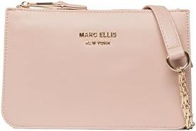 Marc Ellis Marc Ellis New York Sac à bandoulière pour femme Textile Polyurethane 23x14,5x6,5 cm, Rose antique, Taille unique