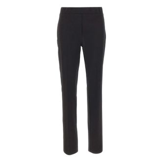 Elena Miro Femme, Pantalons, Noir, Taille: 40 FR Pantalon droit stretch