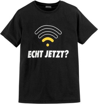 Kidsworld T-Shirt ECHT JETZT? Kurzarm, Basic-Passform, bedruckt, Rundhalsausschnitt