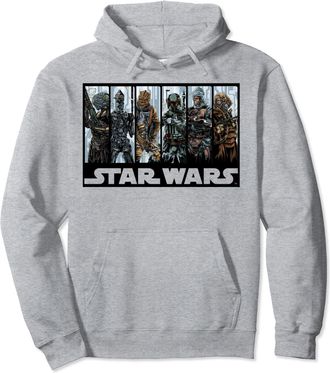 Star Wars Bounty Hunter Line Up Logo Pullover Hoodie