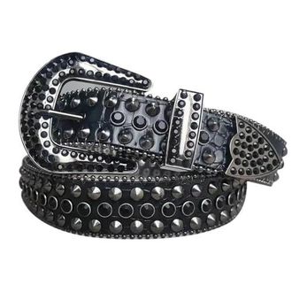 Generic Ceinture en cristal de style coréen pour femme - Accessoire décontracté, 17, 105 cm