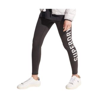 Superdry Femme, Sport, Noir, Taille: 36 FR Essentiel 7/8 Leggings