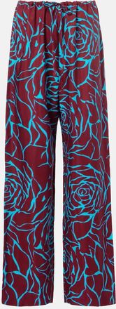 Dries Van Noten Gerade Hose aus Jersey