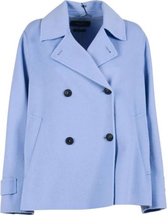Max Mara Femme, Manteaux, Bleu, Taille: 36 FR Wkdfantino Coat