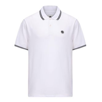 Pretty Green Barton Poloshirt f&uuml;r Herren, kurz&auml;rmlig (Wei&szlig;)