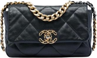 Chanel Pre-owned Sac 19 Flap Bag - Femme - Pre-owned - Noir - Taille: ONE Size