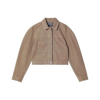 Jacquemus Ovalo Cargo Baumwolljacke - - Jackets - Damen - Braun - XS