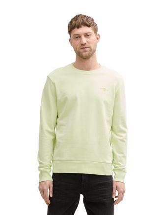 Tom Tailor Basic T-Shirt mit Logo-Stickerei, Sapphire Blue, XS