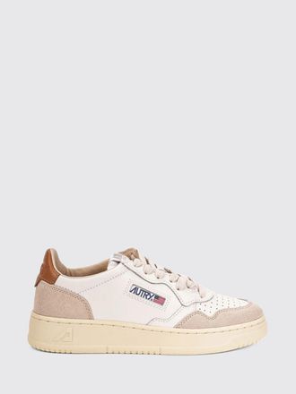 Autry Baskets Medalist Low en cuir, su&egrave;de et nylon avec un design bicolore