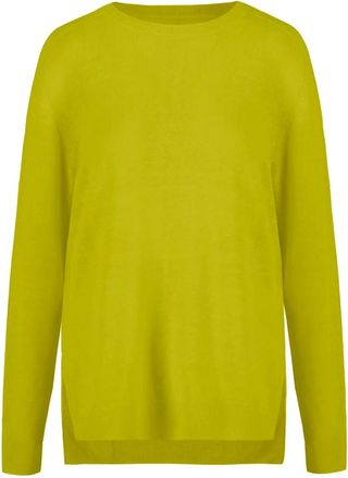 Bomboogie Femme, Pulls, Jaune, Taille: 40 FR Linen Crew Neck Jumper