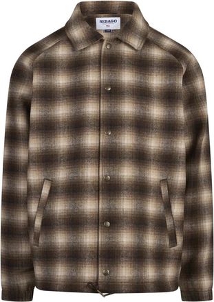Sebago Veste Tender Woolcheck - Homme - Vestes - Brun - Taille: XL